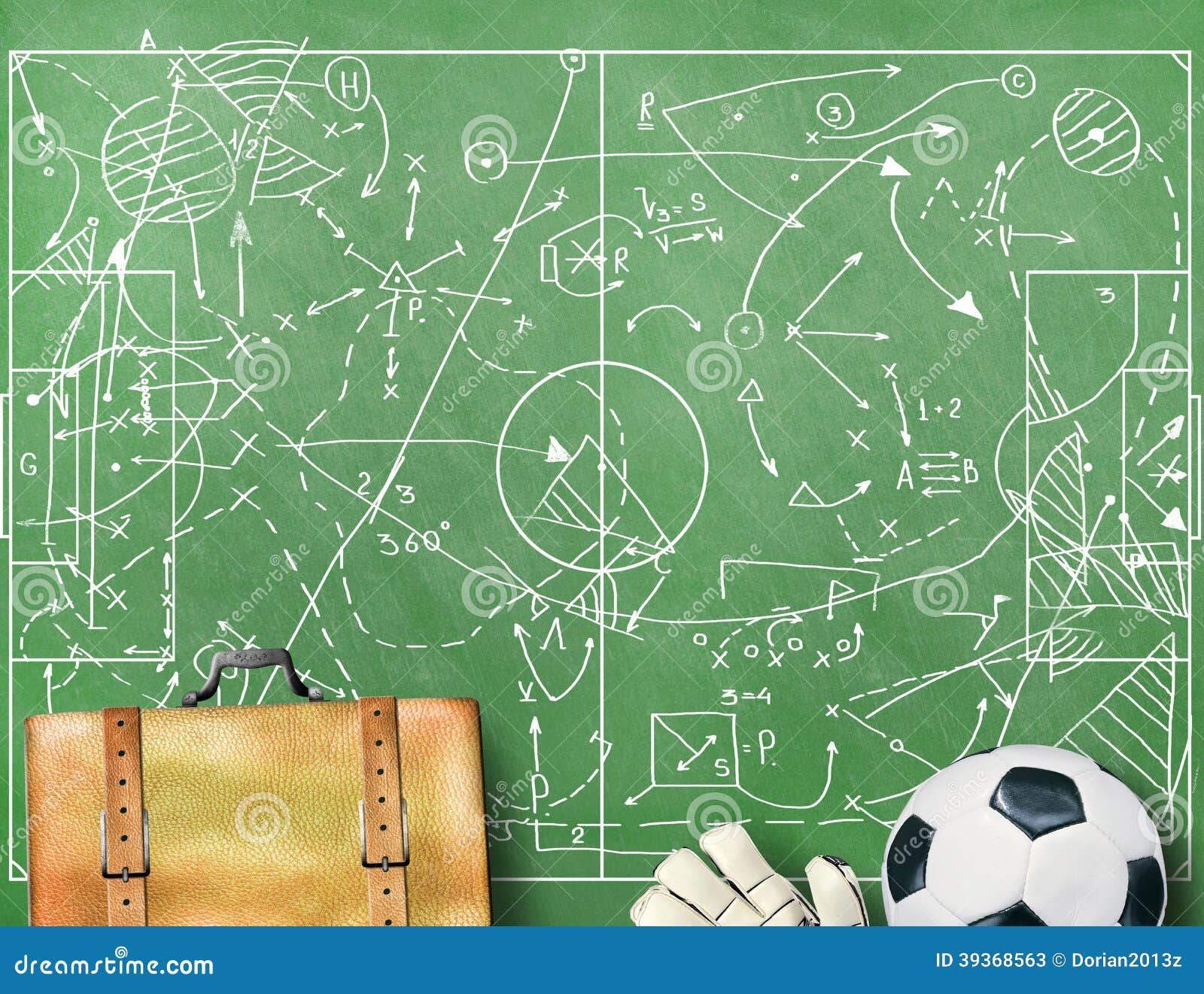 Campo De Futebol Com Marcações Imagem de Stock - Imagem de gerente ...