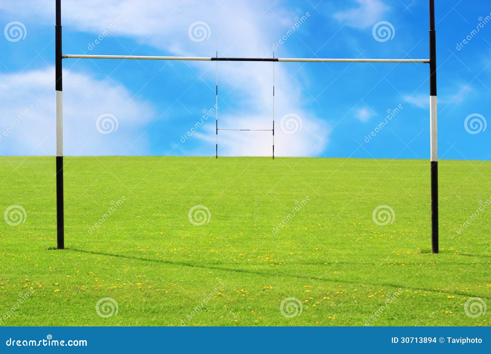 Campo di rugby fotografia stock. Immagine di auckland - 30713894