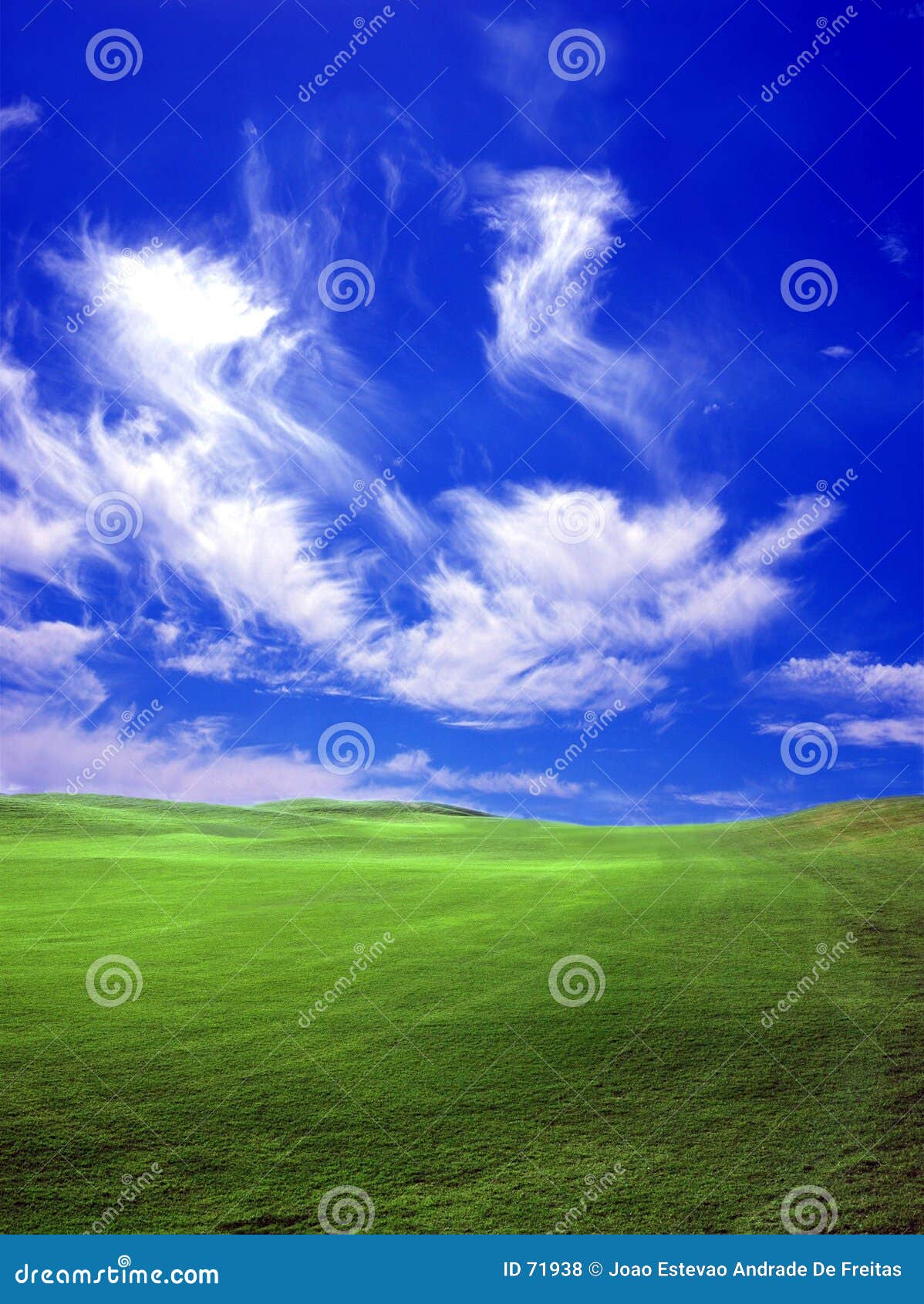 Campo verde foto de stock. Imagem de nuvens, vento, paisagem - 71938