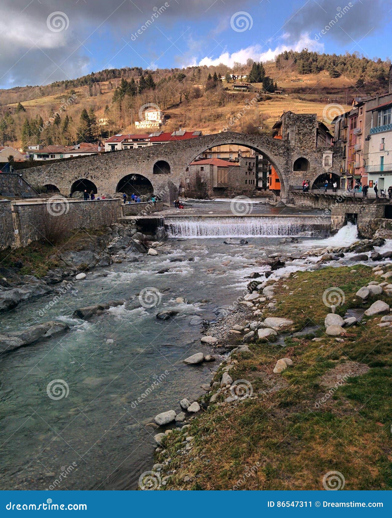 Camprodon stock image. Image of catalunya, holidays, travel - 86547311