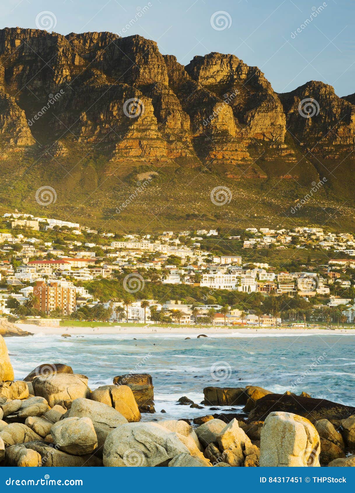 Camps Bay at Sunset stock image. Image of sunset, camps - 84317451