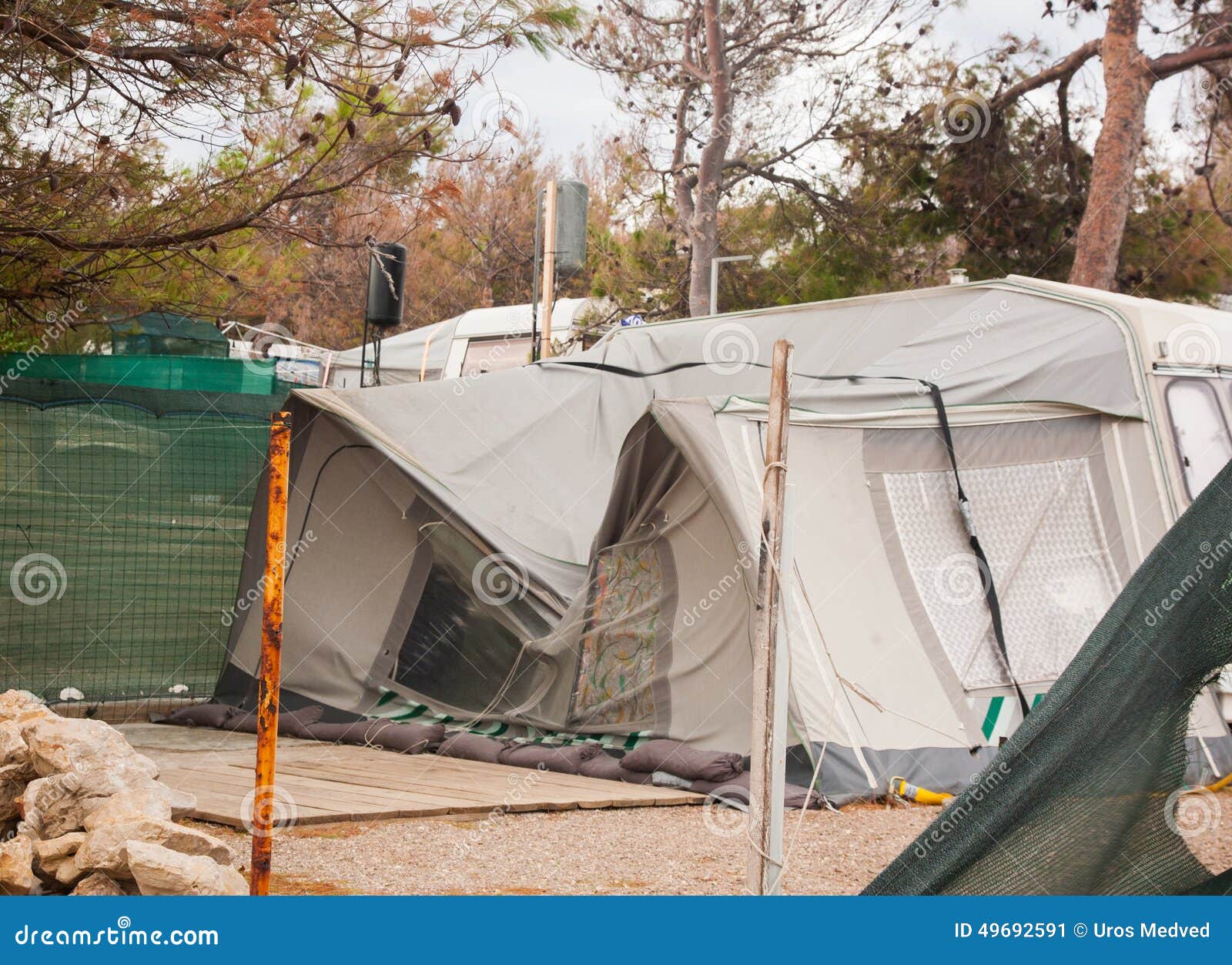 Campsite stock image. Image of holiday, croatia, destroy - 49692591