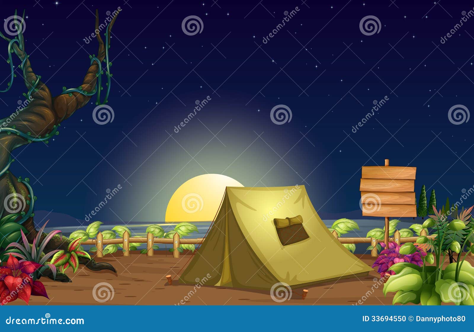 Campsite Drawing Stock Photo | CartoonDealer.com #7769436