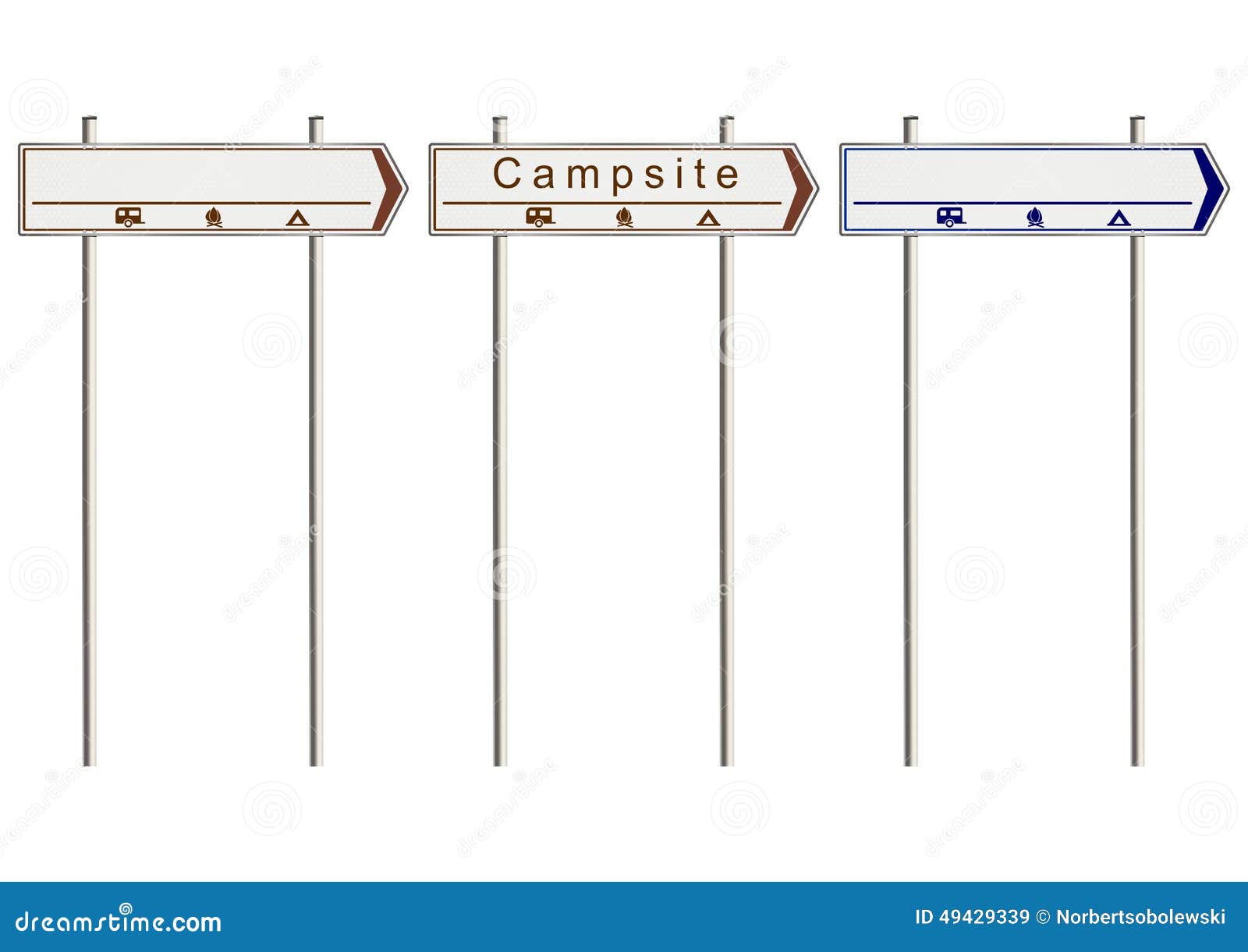 Campsite sign stock illustration. Illustration of roadsign - 49429339