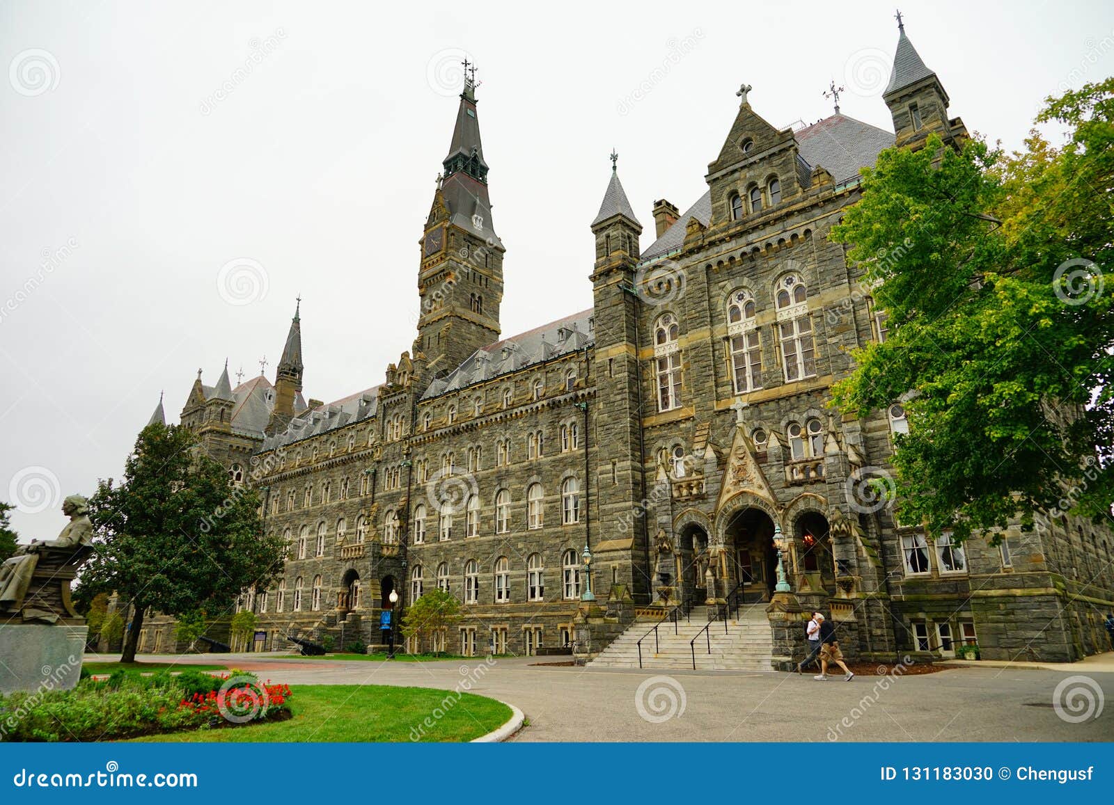 Campus Building on the Georgetown University Editorial Image - Image of ...
