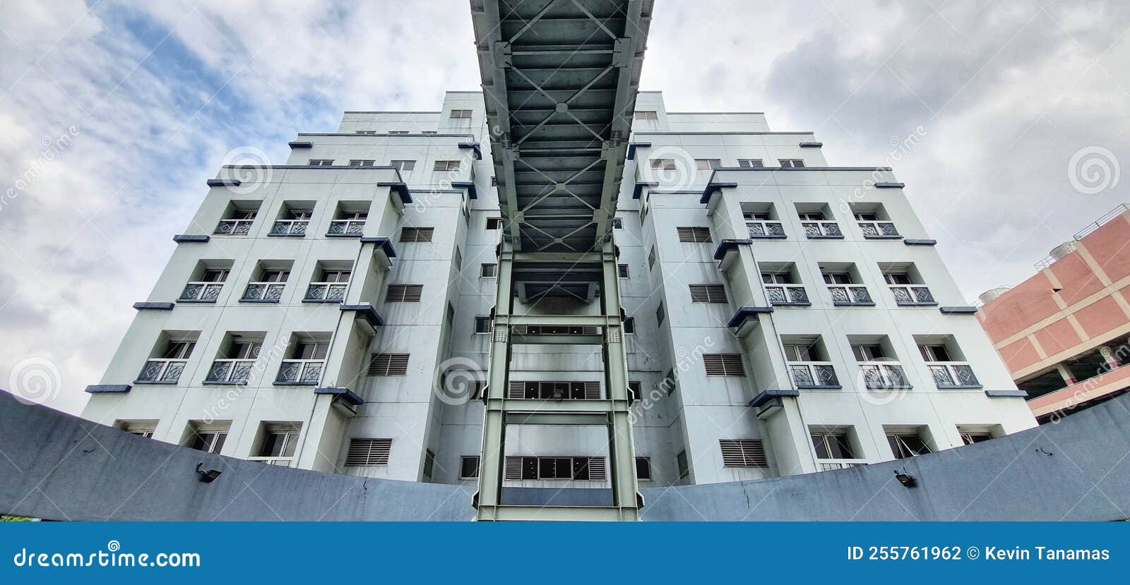 Campus Building with Sky Bridge for Students To Do Learning Activities ...