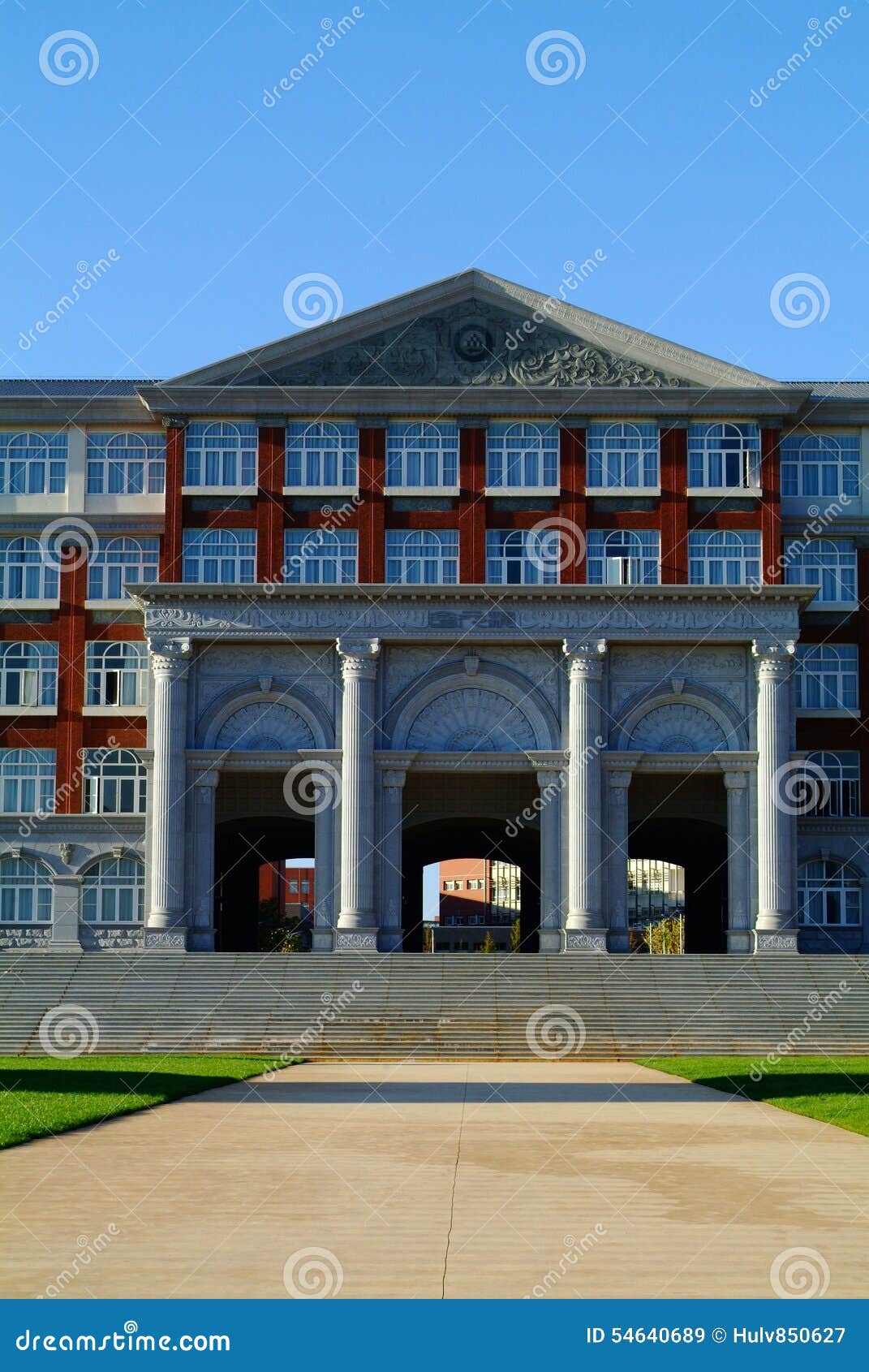 Campus college building editorial stock image. Image of educational ...