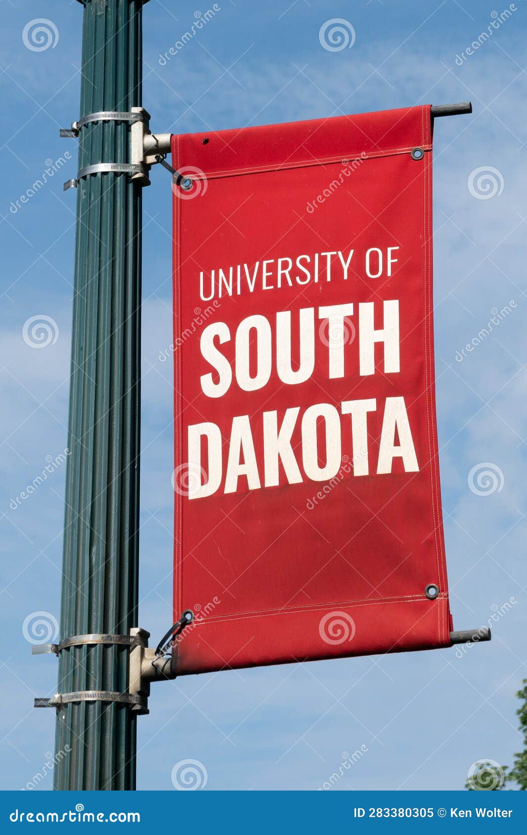 Campus Flag at University of South Dakota Editorial Image - Image of ...
