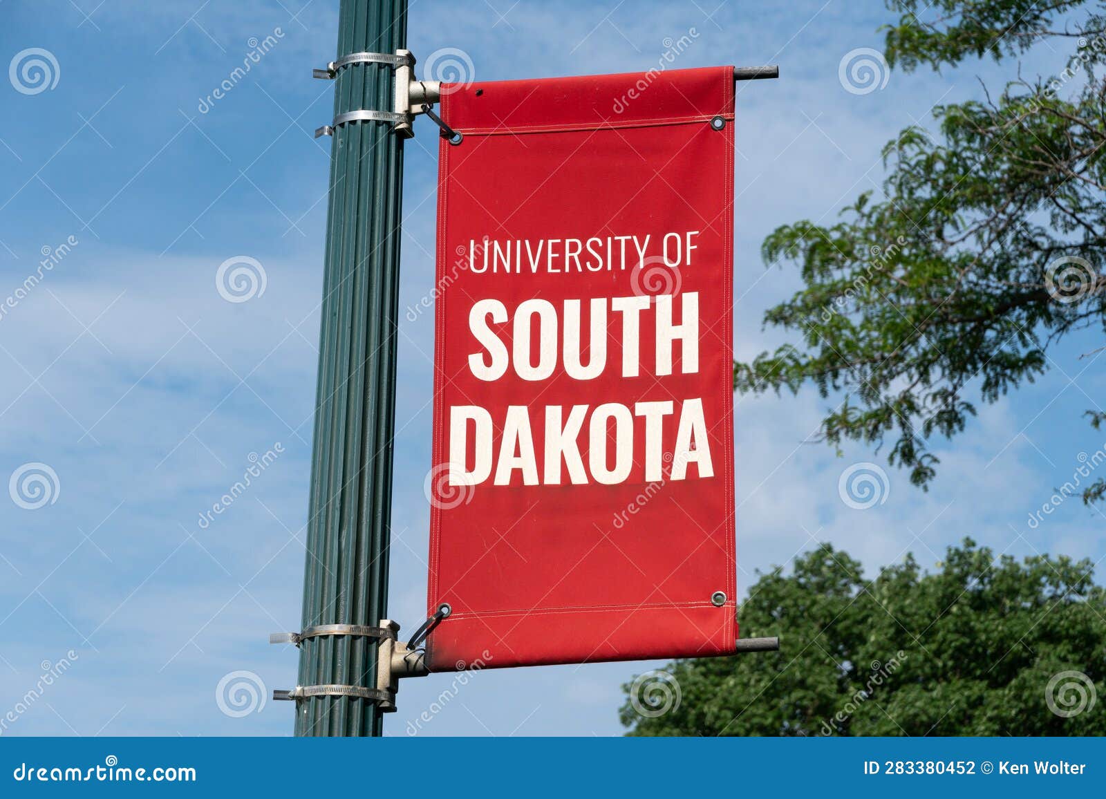 Campus Flag at University of South Dakota Editorial Photography - Image ...