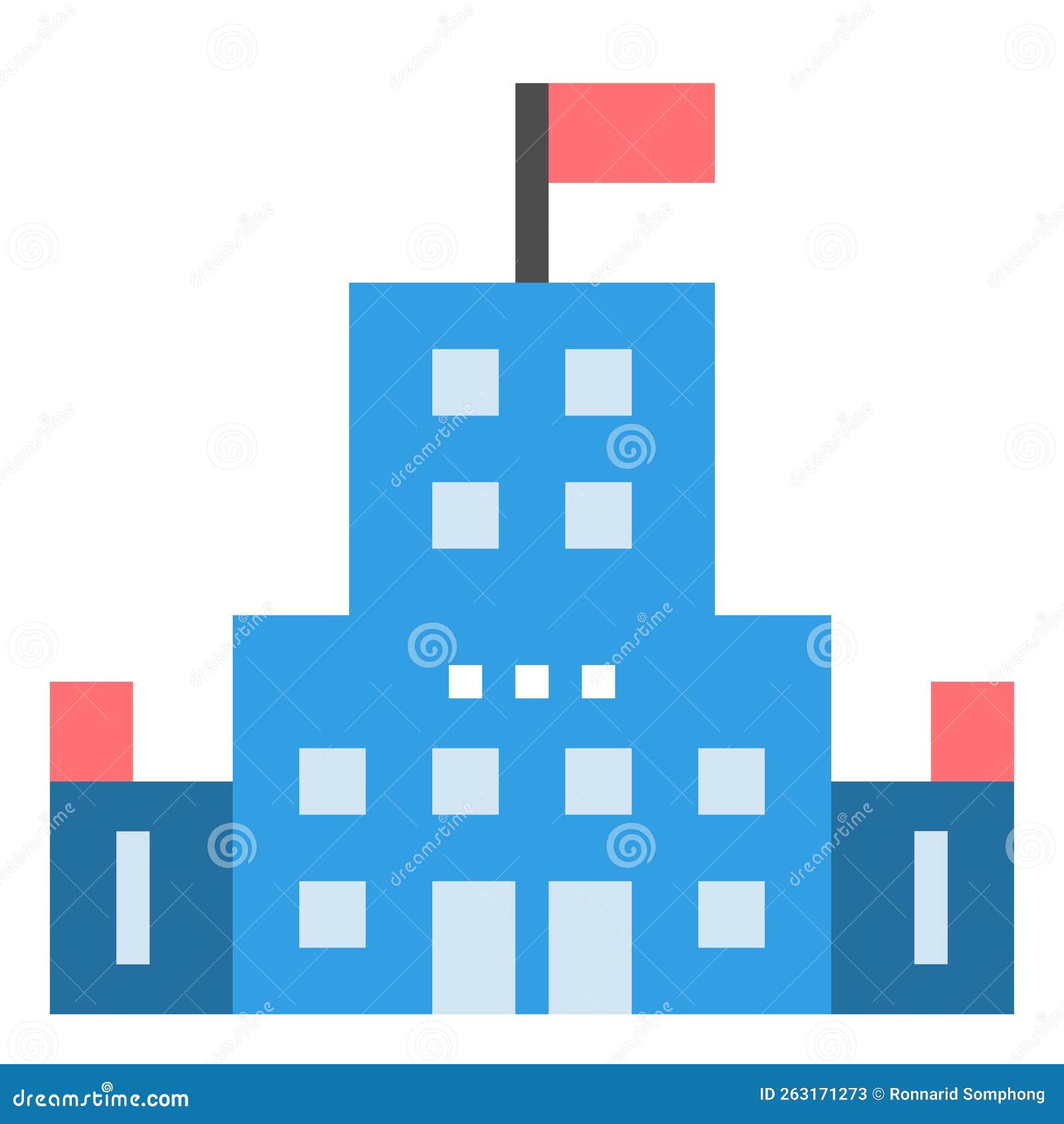 CAMPUS ICON SYMBOL VECTOR stock vector. Illustration of icon - 263171273