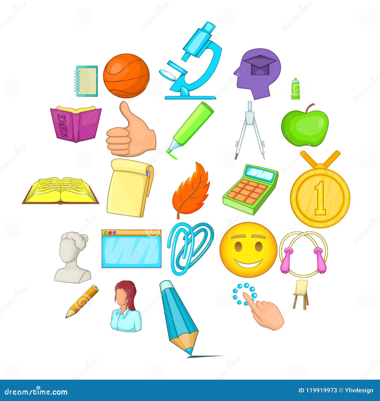 Campus Icons Set, Cartoon Style Stock Vector - Illustration of ... Campus Icons Set, Cartoon Style Stock Vector - Illustration of ...