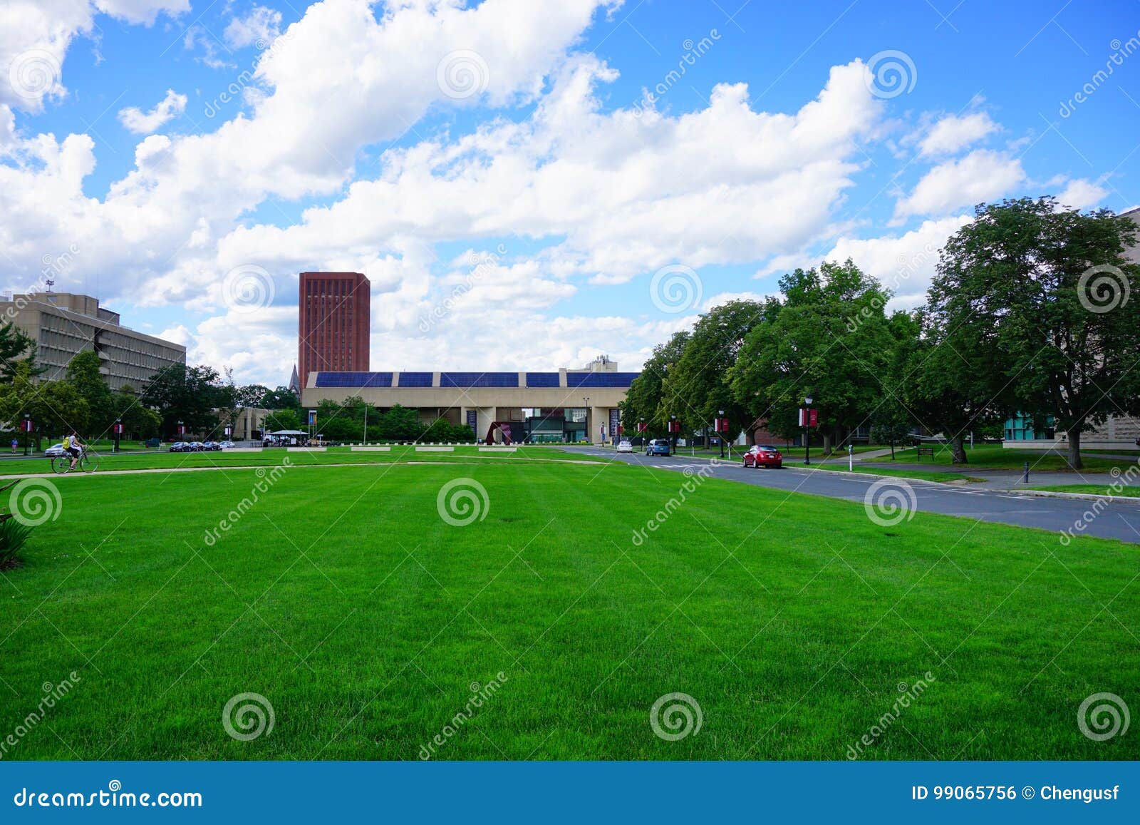 Campus landscape editorial photo. Image of grassland - 99065756