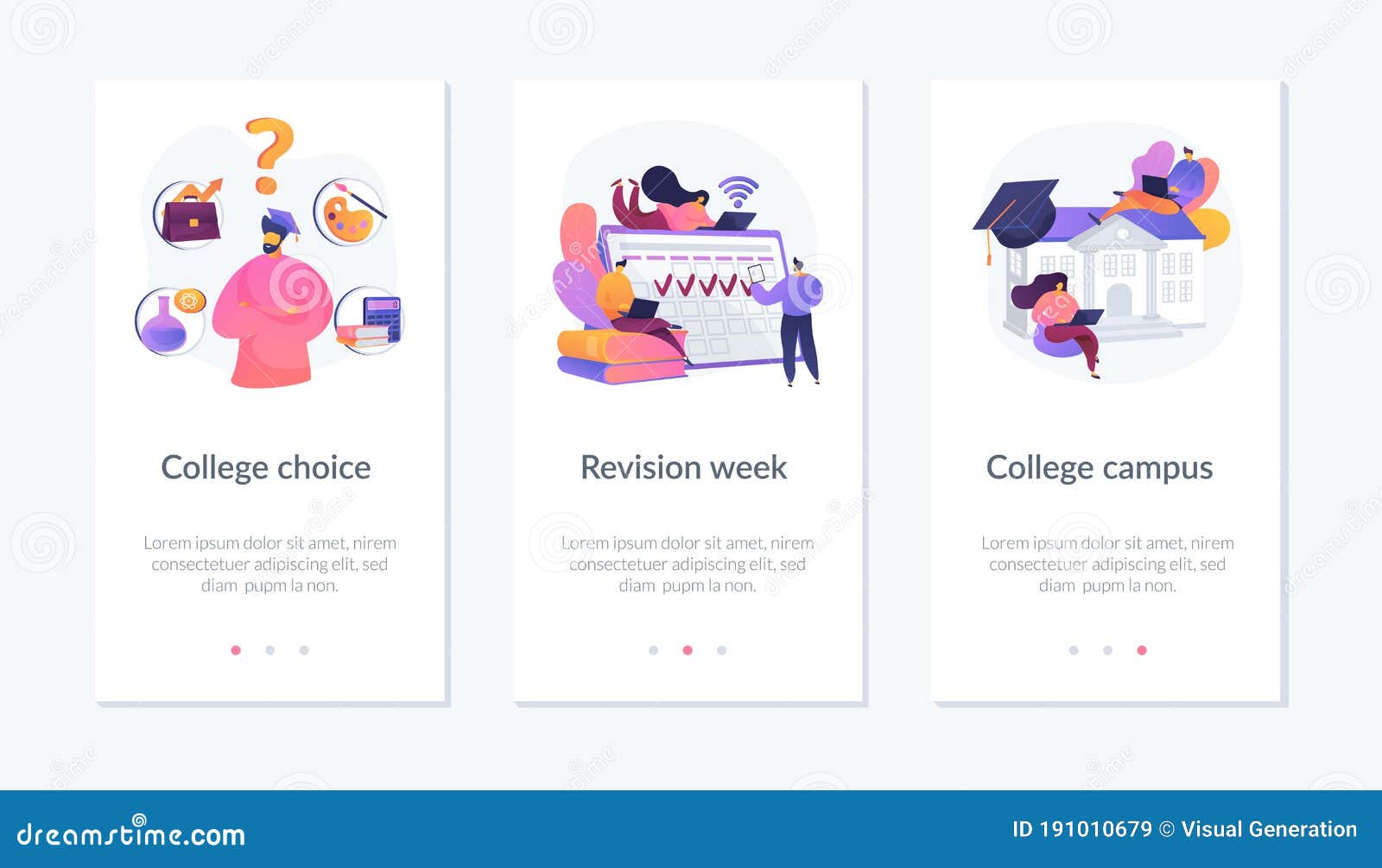 Off Campus Learning Abstract Concept Vector Illustrations ...