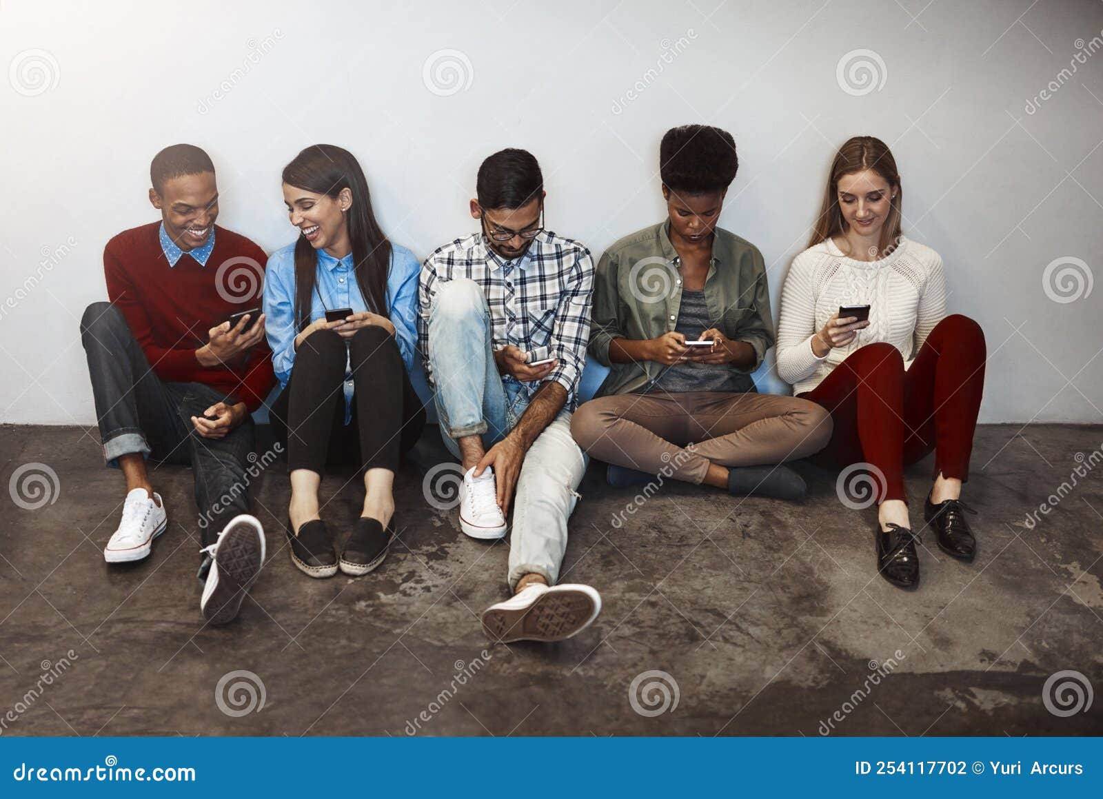 Campus Life is a Connected One. a Group of University Students Using ...