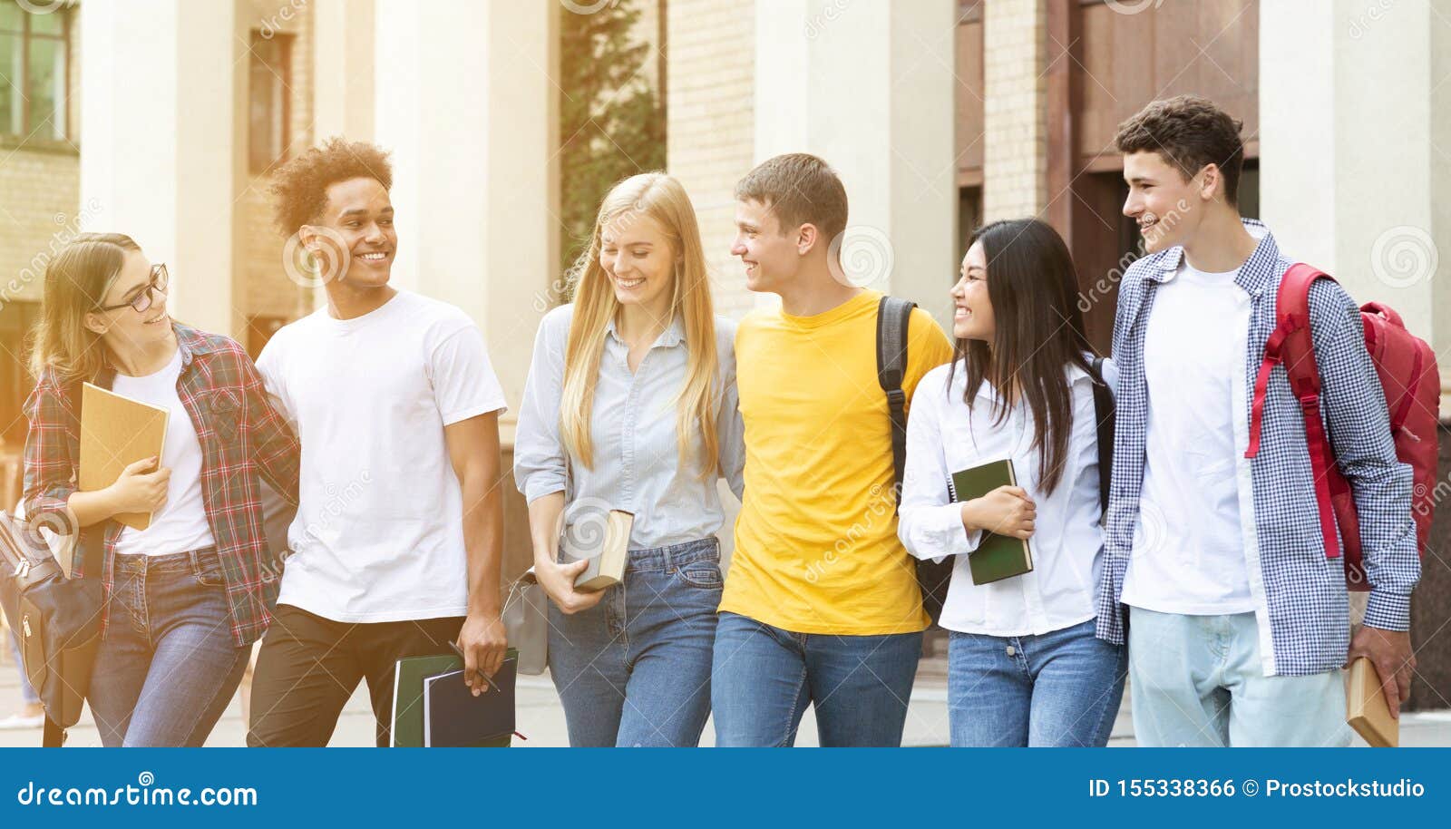 Campus Life Rhythm. Students Going To Classes Stock Photo - Image of ...