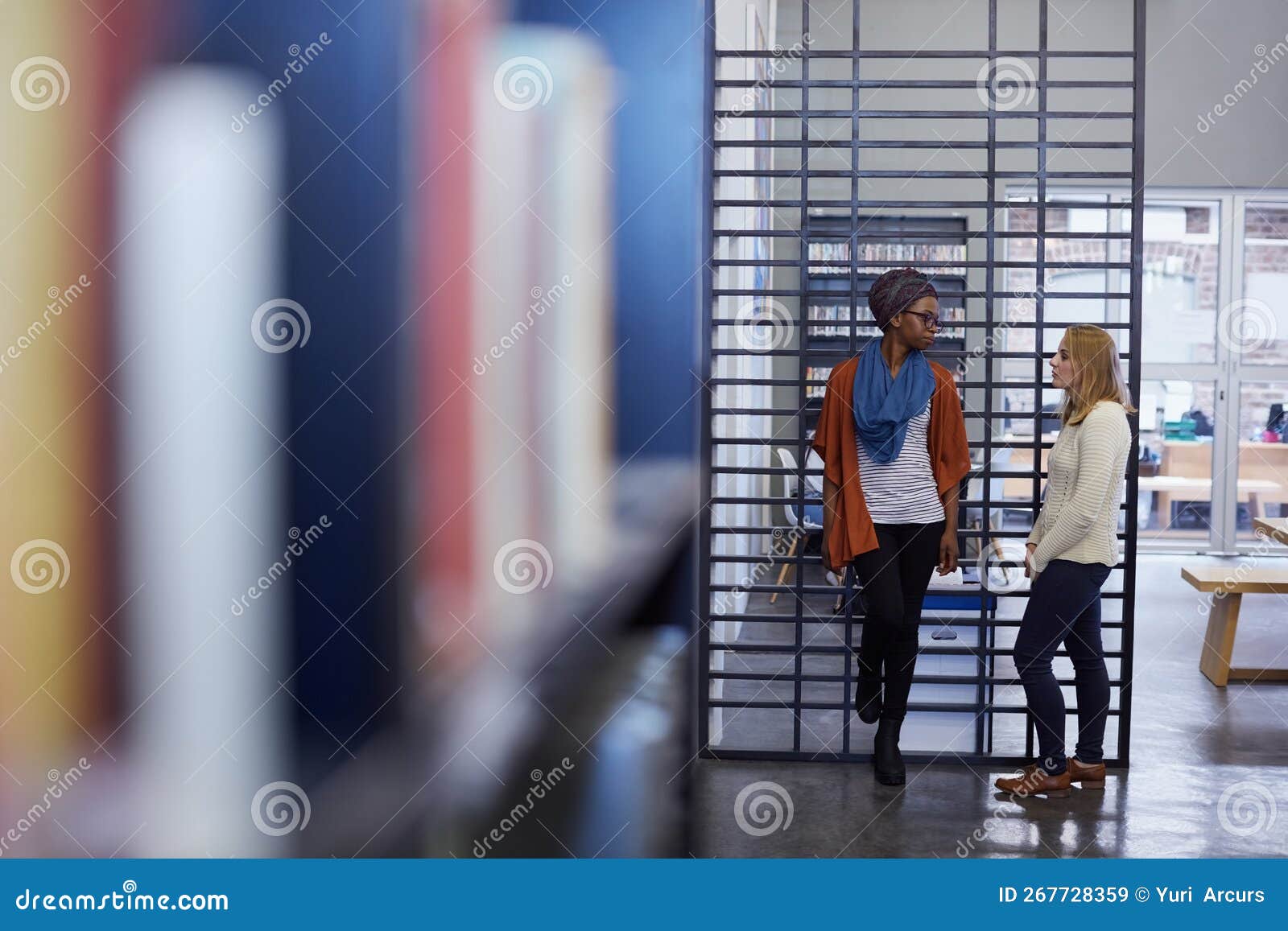 Campus Life. Two University Students Socialising on Campus. Stock Image ...