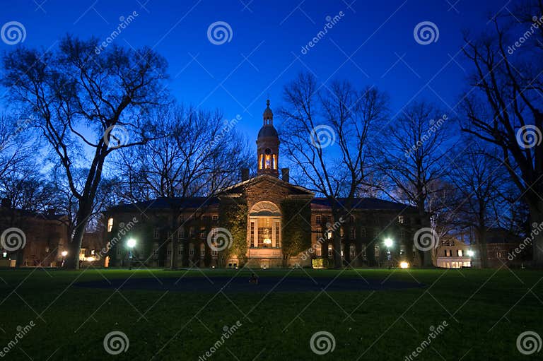 Campus at night editorial stock image. Image of america - 3454464