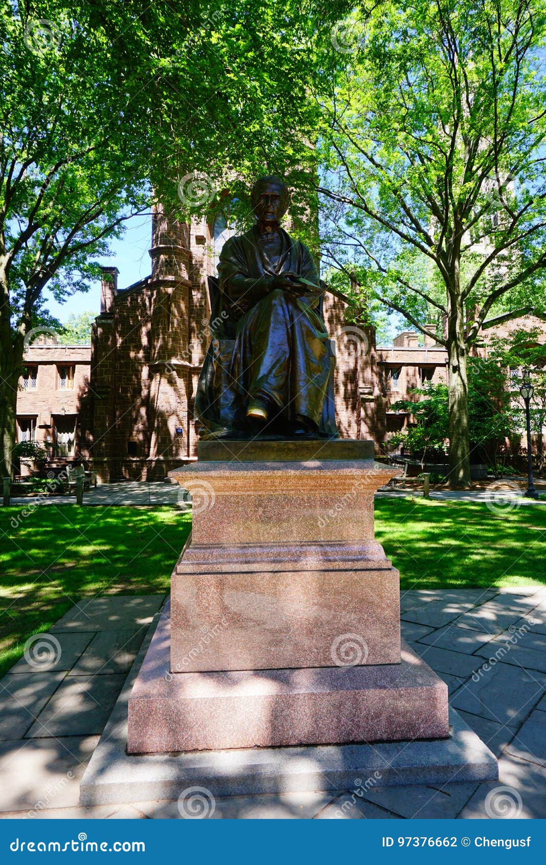 Yale Campus statue stock photo. Image of glass, class - 97376662