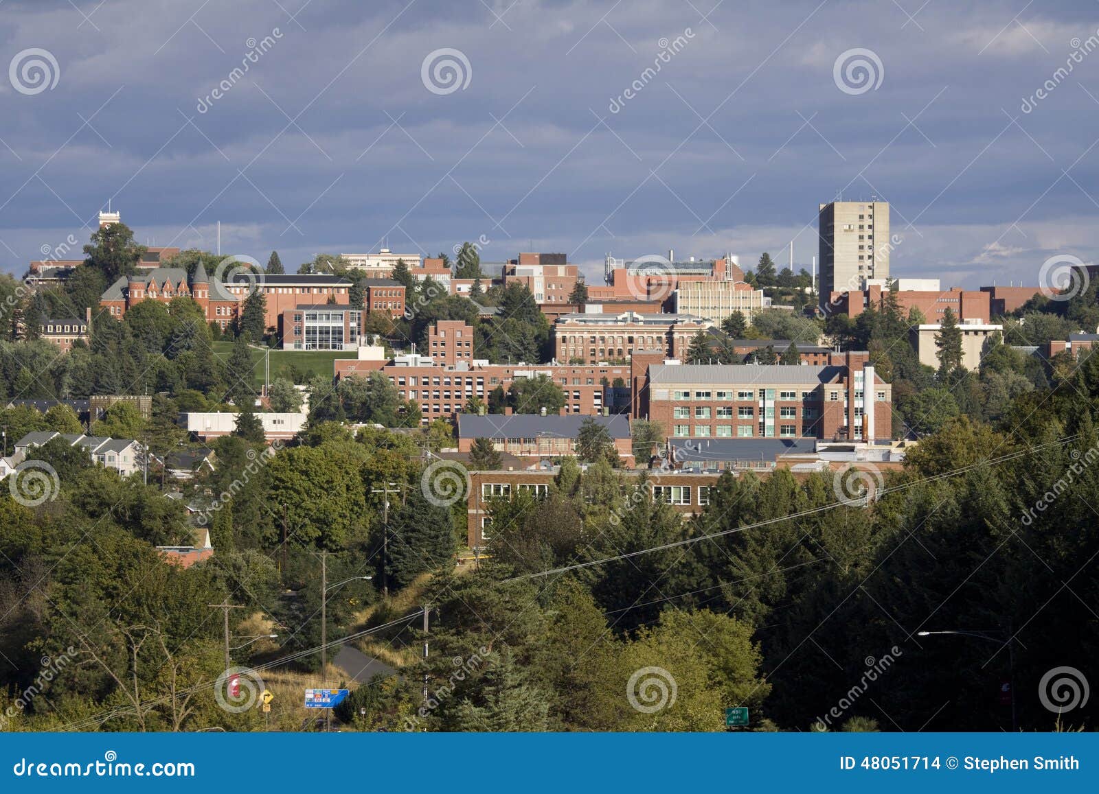The Campus of Washington State University in Pullman, Washington Stock ...
