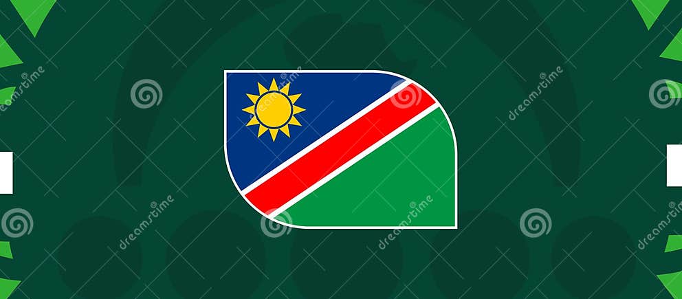Namibia Emblem Flag African Nations 2023 Teams Countries African Stock ...