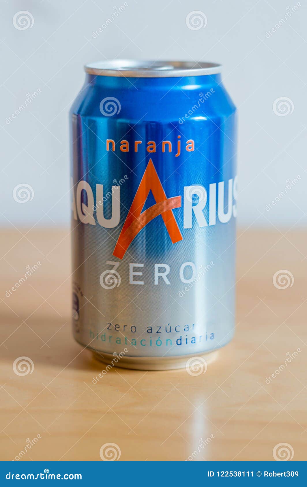 Can of Aquarius Naranja Zero Azucar. Editorial Photo - Image of spain ...