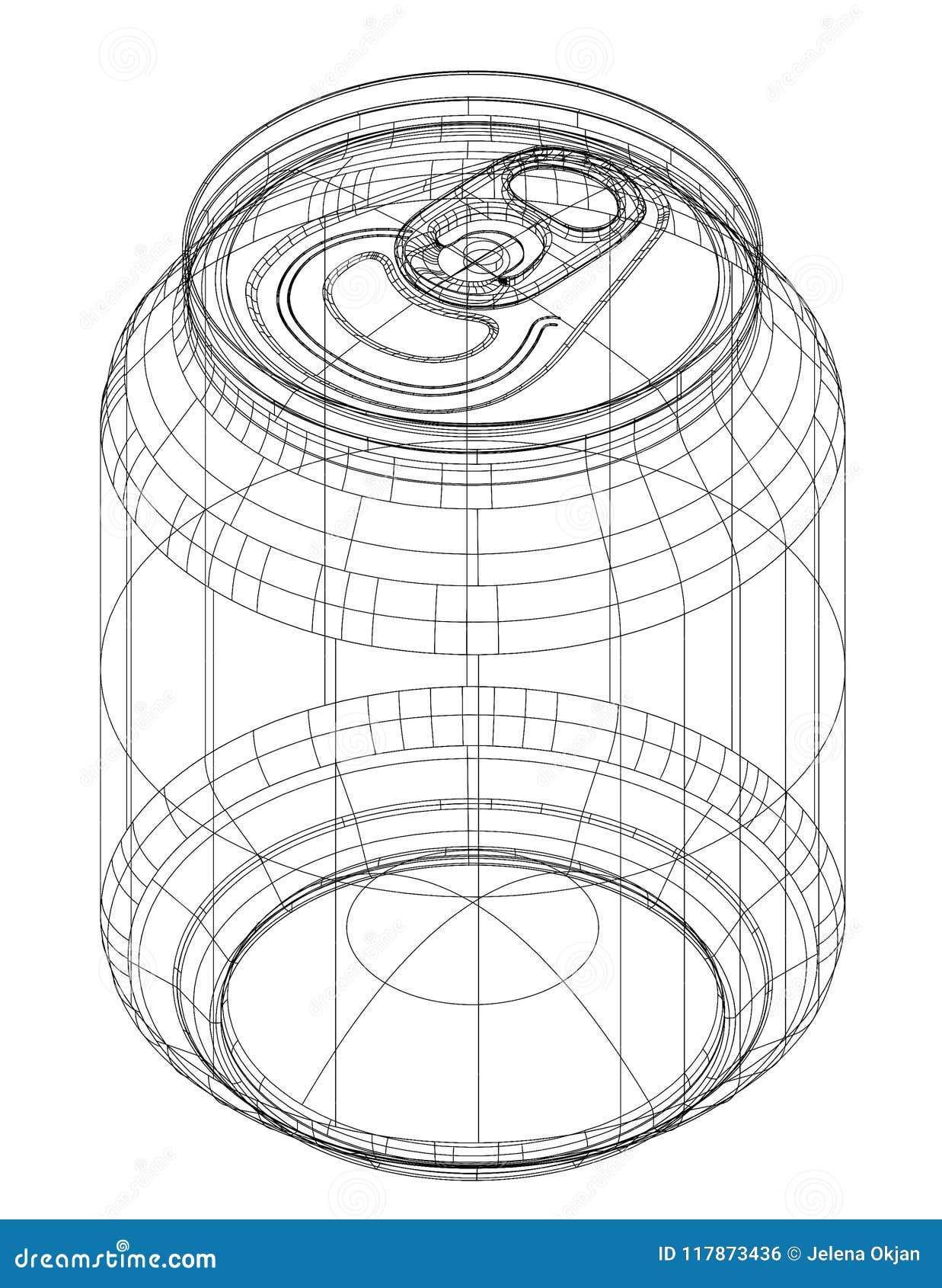 Can Architect Blueprint - Isolated Stock Illustration - Illustration of ...