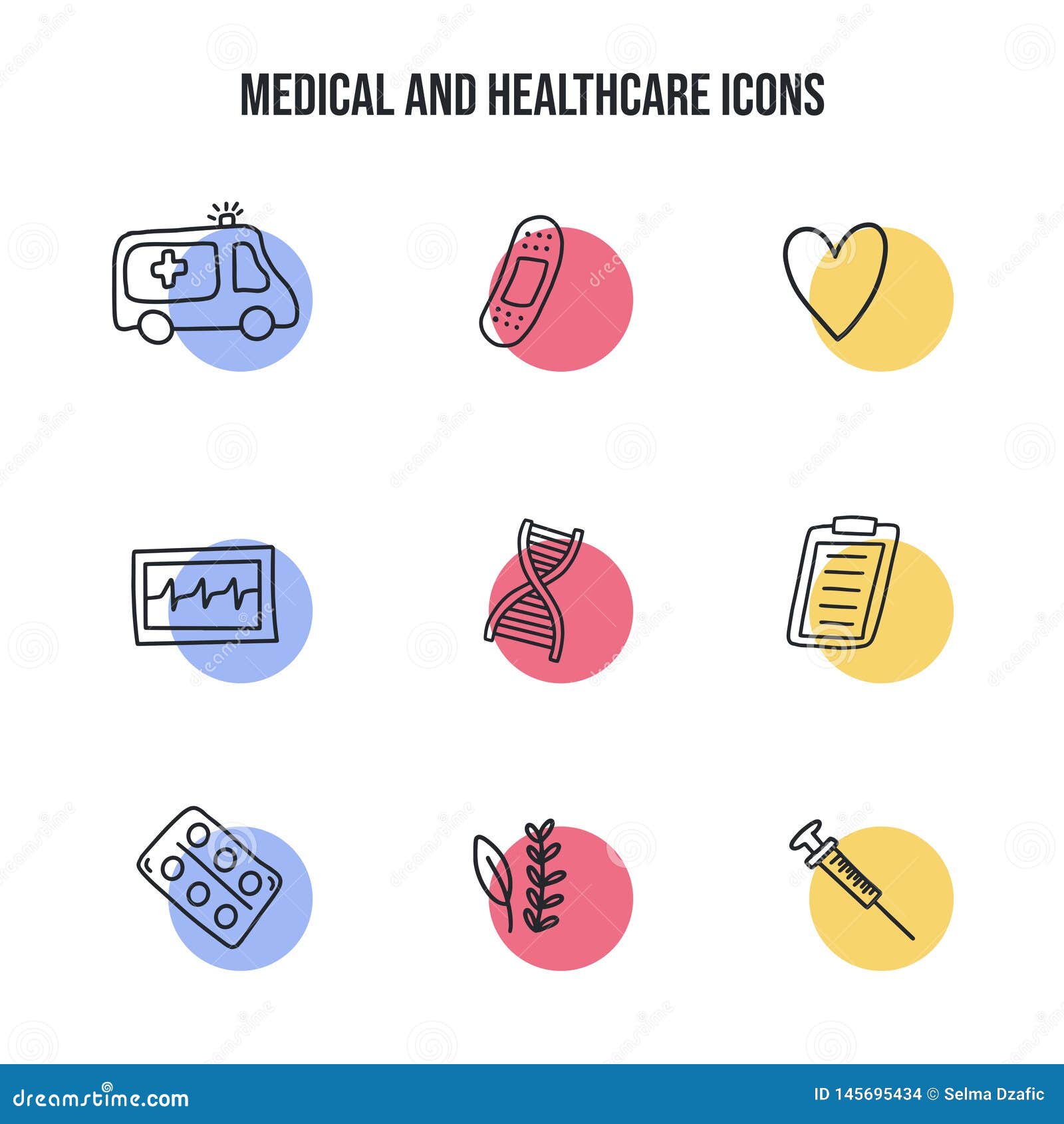Set of Hand Drawn Medical and Healthcare Doodles. Hand Sketched ... Set of Hand Drawn Medical and Healthcare Doodles. Hand Sketched ...
