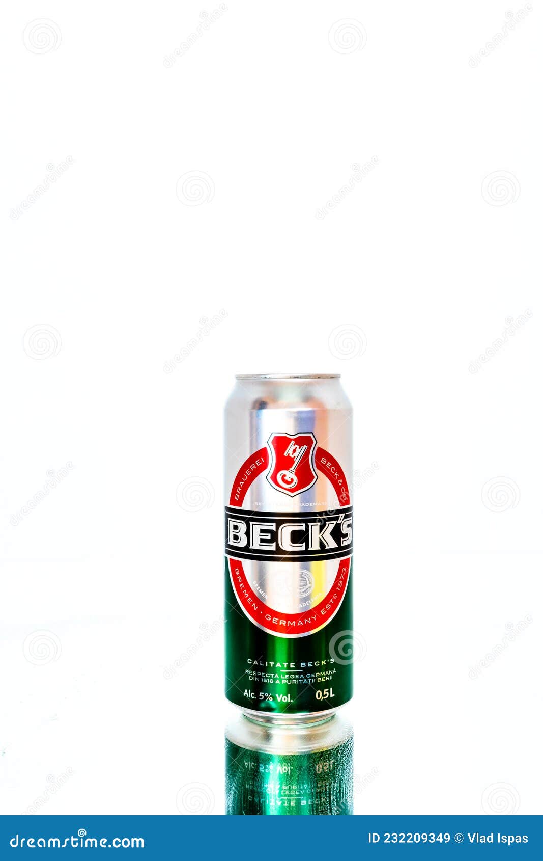 Can of Beck`s or Becks Beer in Bucharest, Romania, 2021 Editorial Stock ...