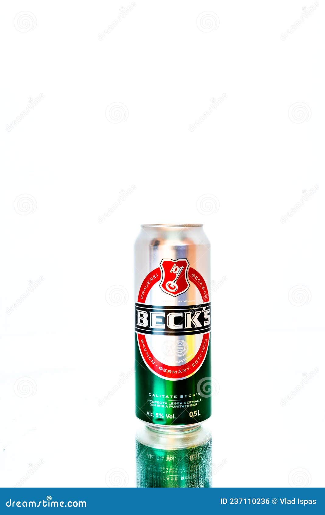 Can of Beck`s or Becks Beer in Bucharest, Romania, 2021 Editorial Photo ...
