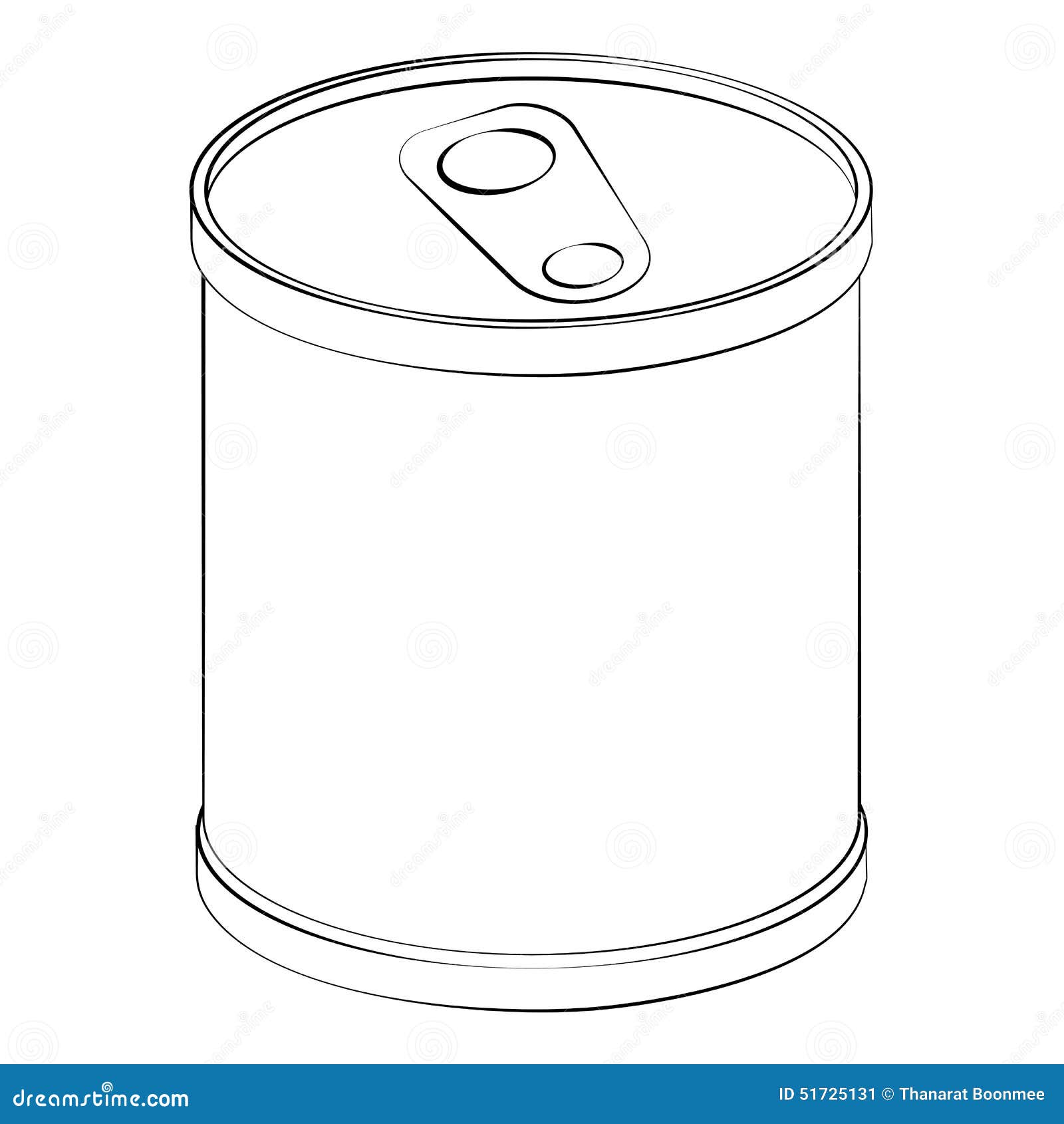 Can stock vector. Illustration of lager, beverage, isolated - 51725131