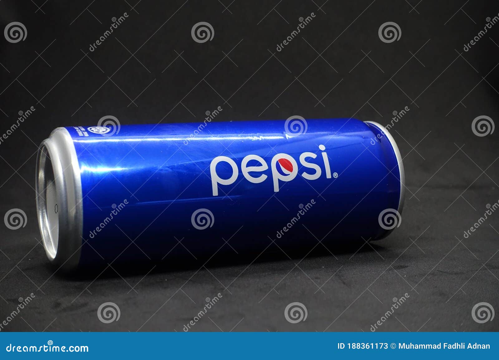 A can of blue pepsi editorial stock photo. Image of industry - 188361173
