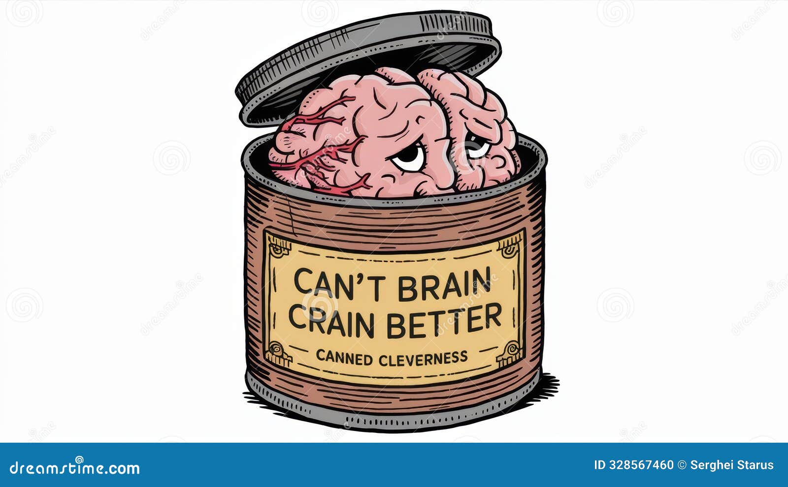 A Can with a Brain in it and the Words Cant Brain Better, AI Stock ...
