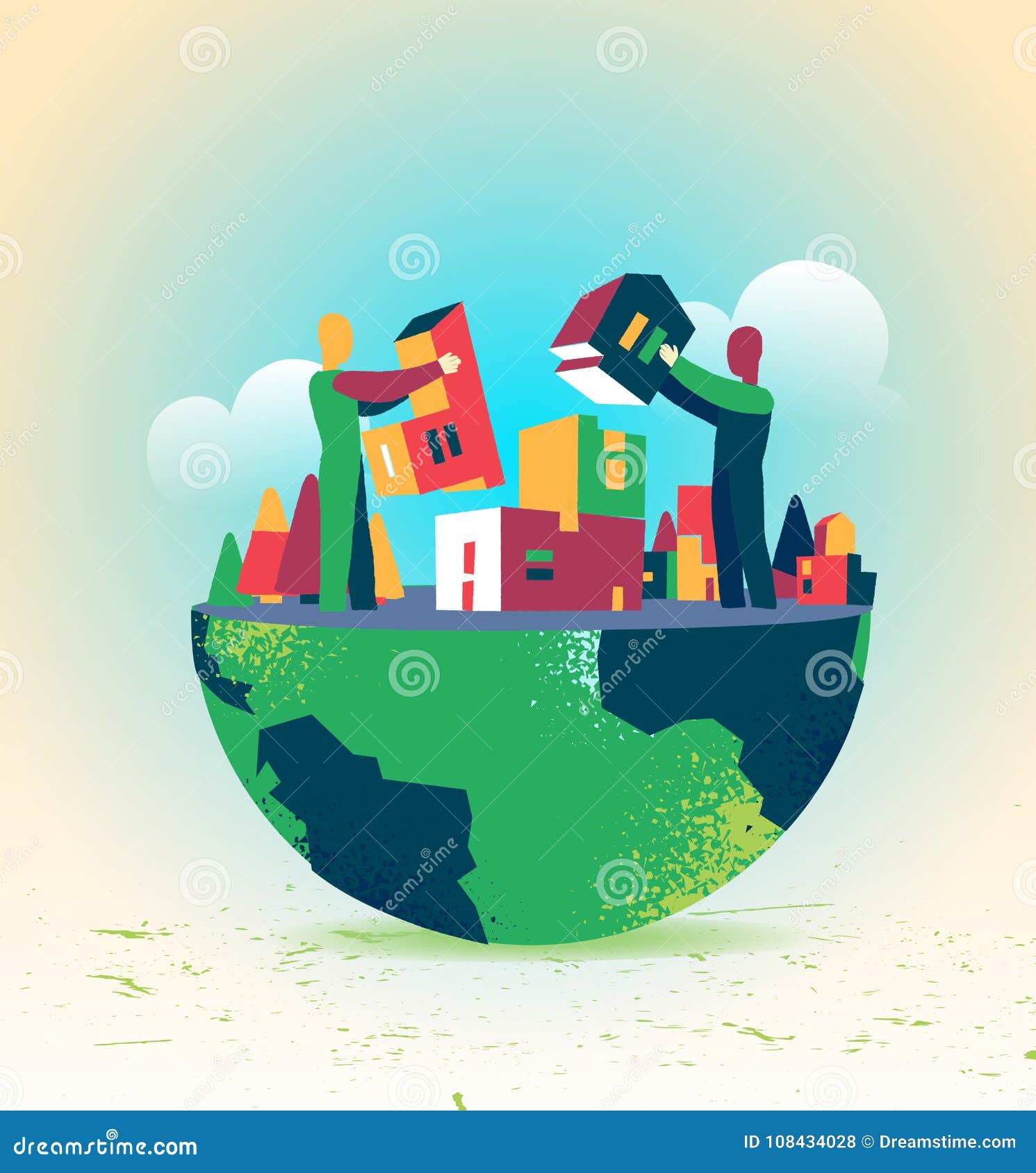 Build Together Stock Illustrations – 3,384 Build Together Stock ...