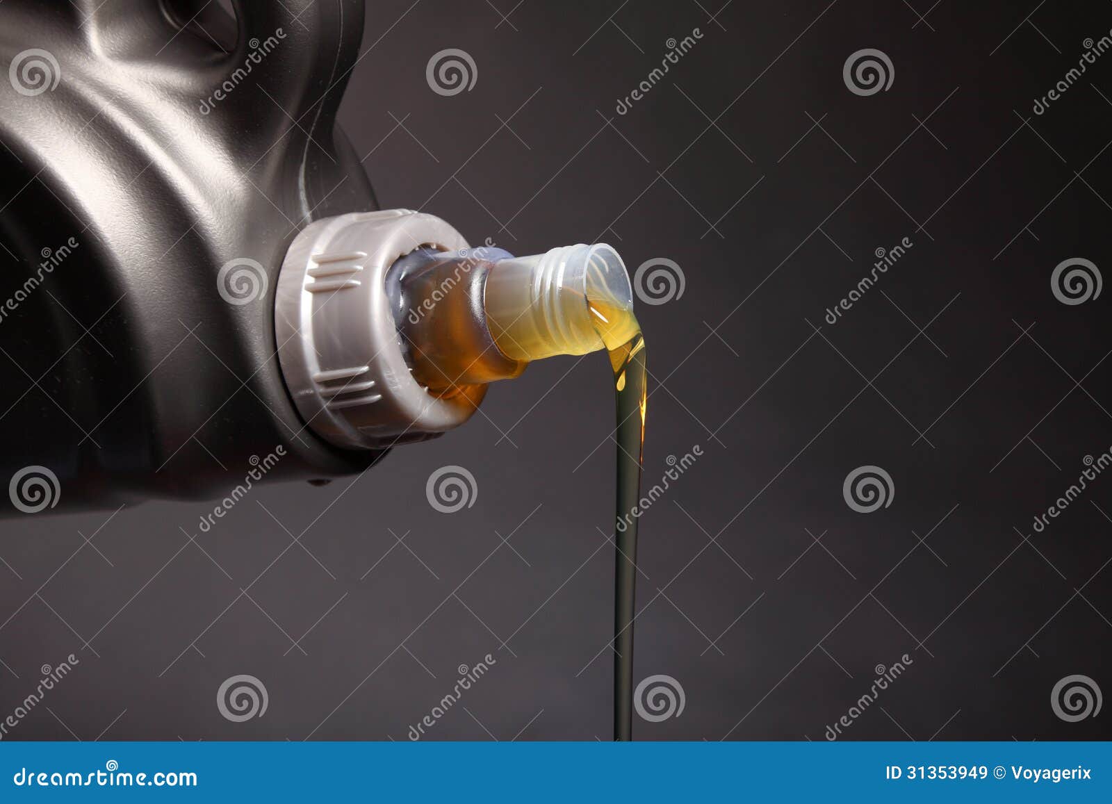 Can with Car Engine Oil Pouring Black Background Stock Image - Image of ...