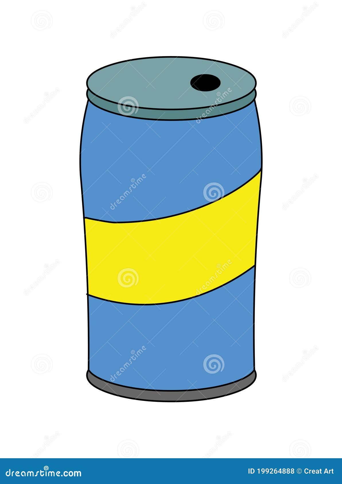 Can Clip Art Vector Illustration Isolated Stock Vector - Illustration ...