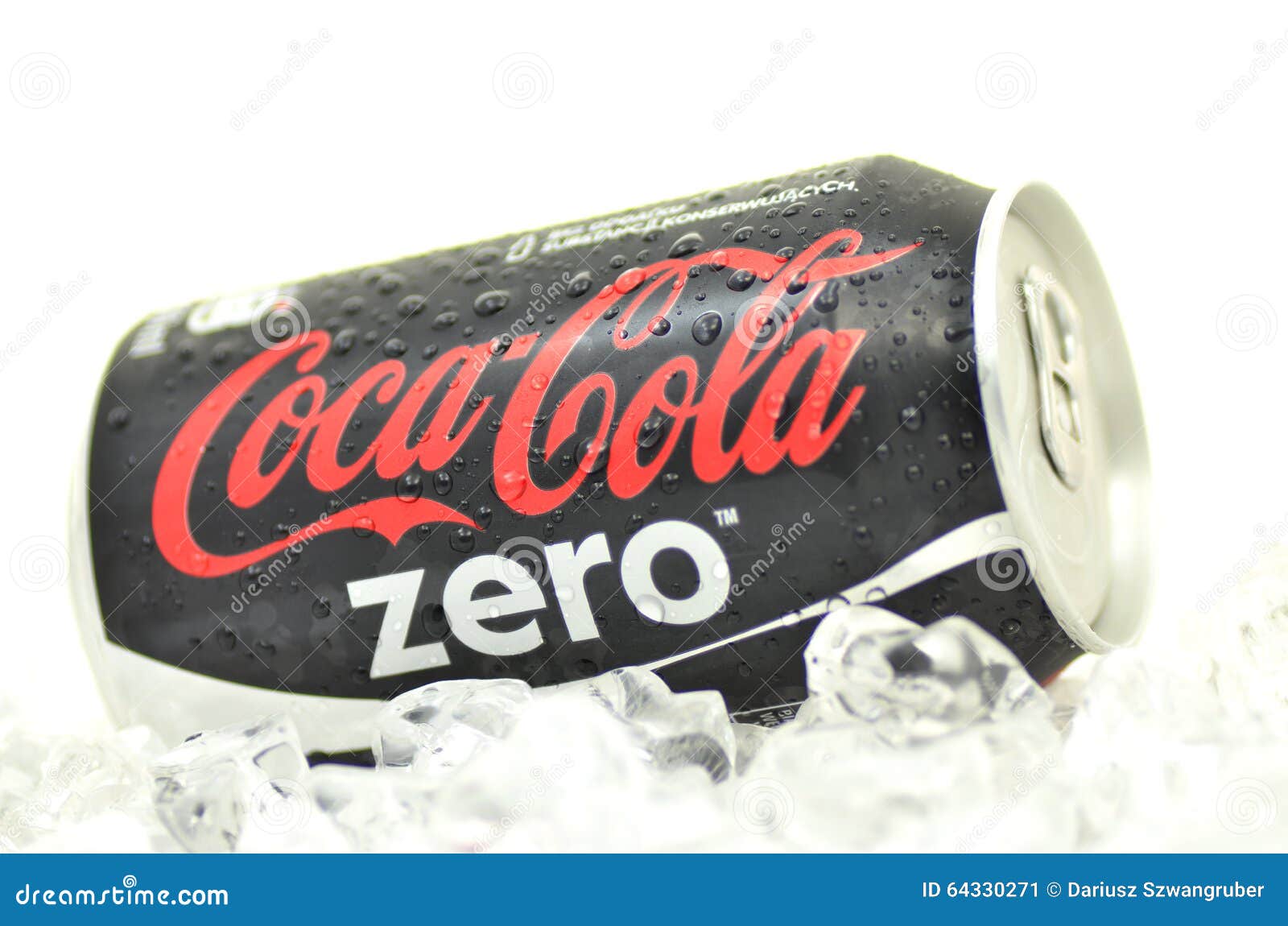 Can of Coca-Cola Zero Drink on Ice. Editorial Photo - Image of flavored ...