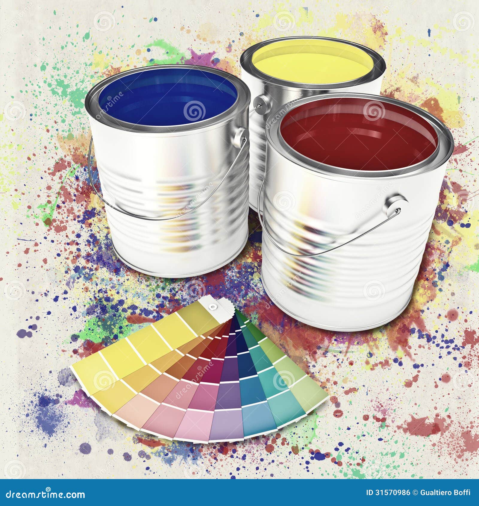 Can color paint stock illustration. Illustration of blue - 31570986