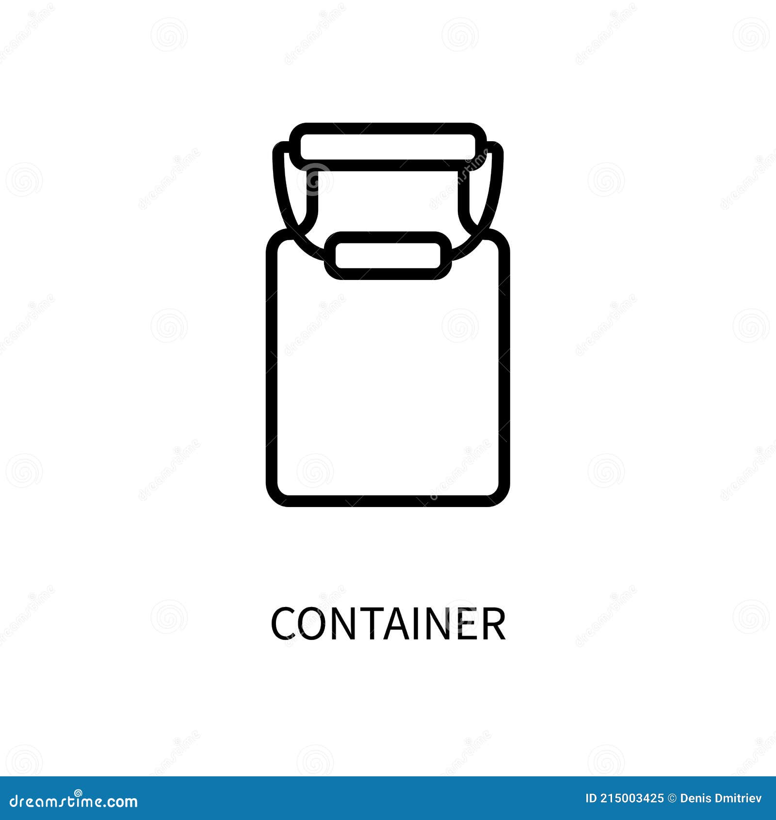 Can, Container, Packaging. the Line Icon in a Simple Style Stock Vector ...