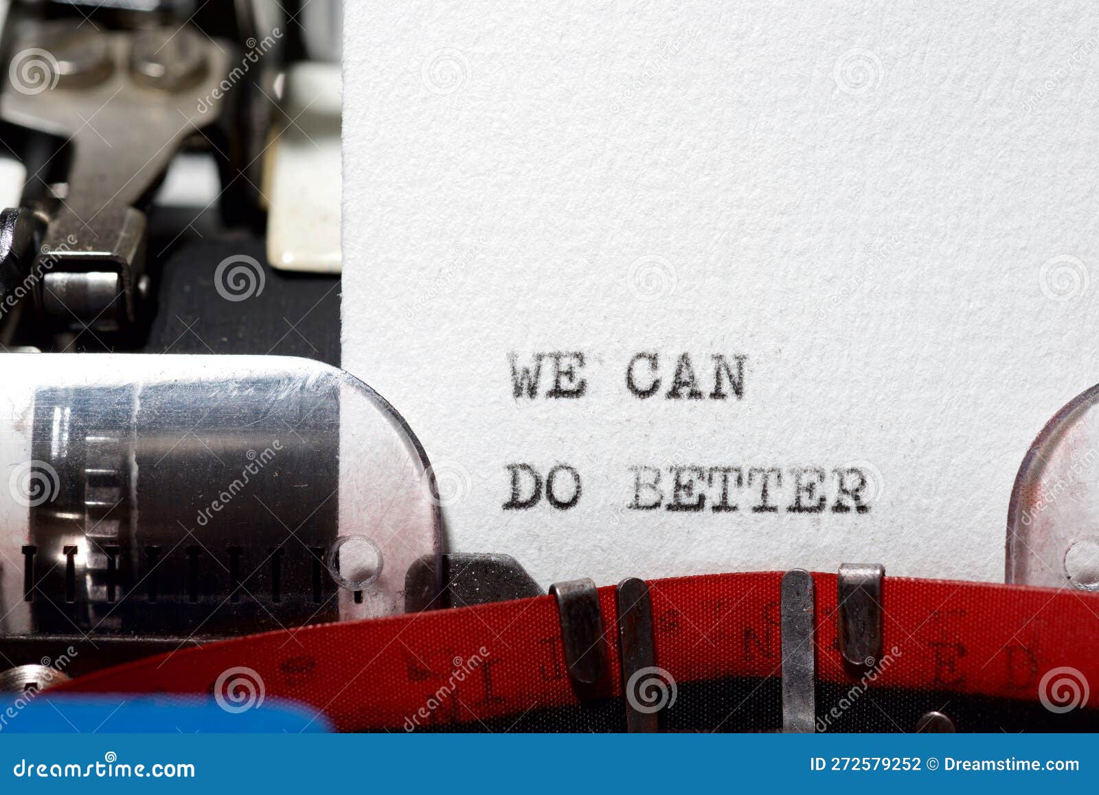 We can do better text stock photo. Image of sentence - 272579252