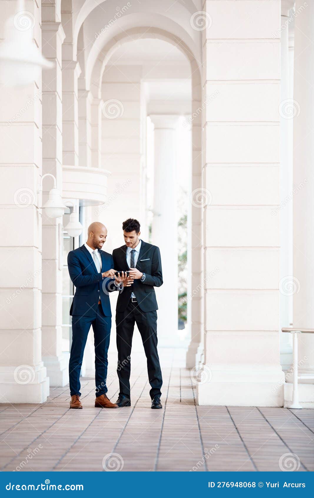 They Can Easily Check the Competition from a Device. Young Handsome ...