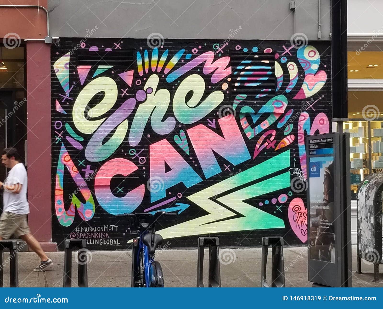 She Can editorial stock image. Image of feminist, graffiti - 146918319