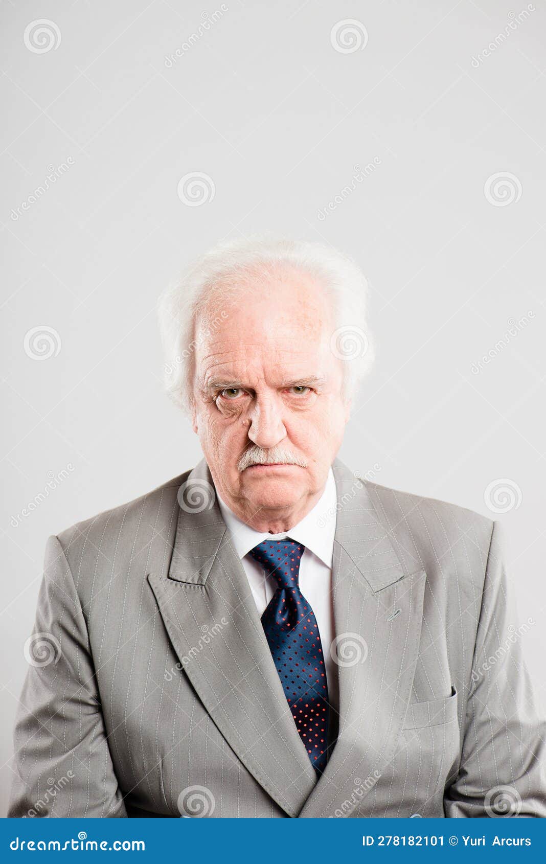 Can we Get this Over and Done with. a Senior Man Sitting Alone in the ...