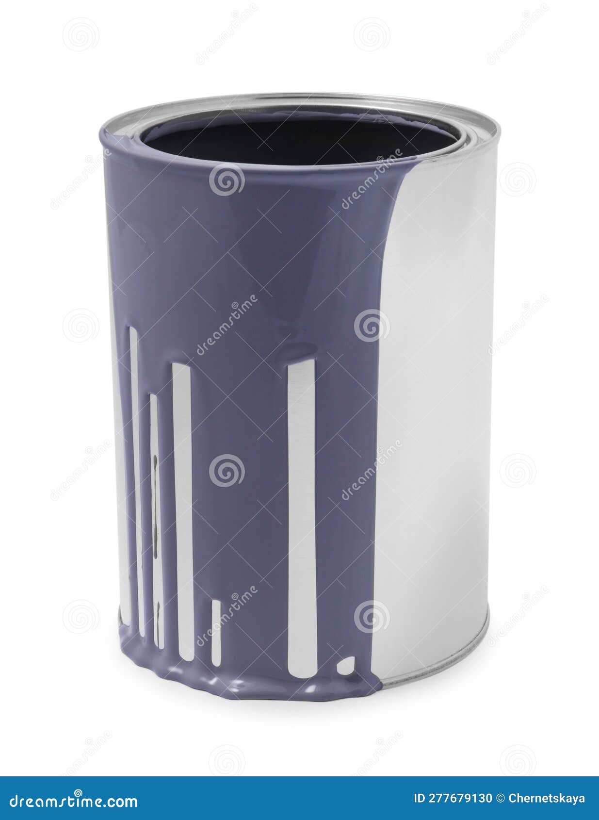 Can of Grey Paint Isolated on White Stock Photo - Image of isolated ...