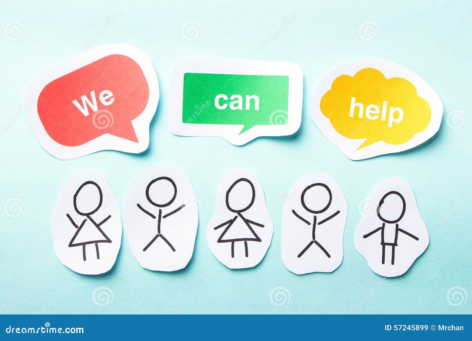 We can help stock image. Image of customer, mail, group - 57245899