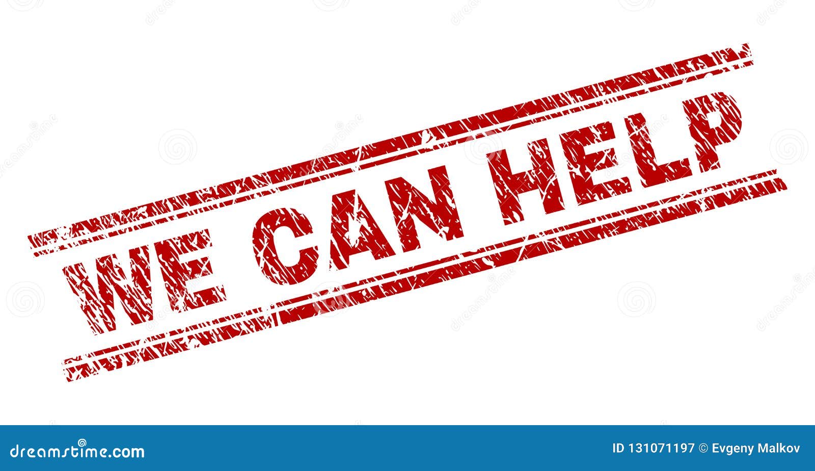 Grunge Textured we CAN HELP Stamp Seal Stock Vector - Illustration of ...