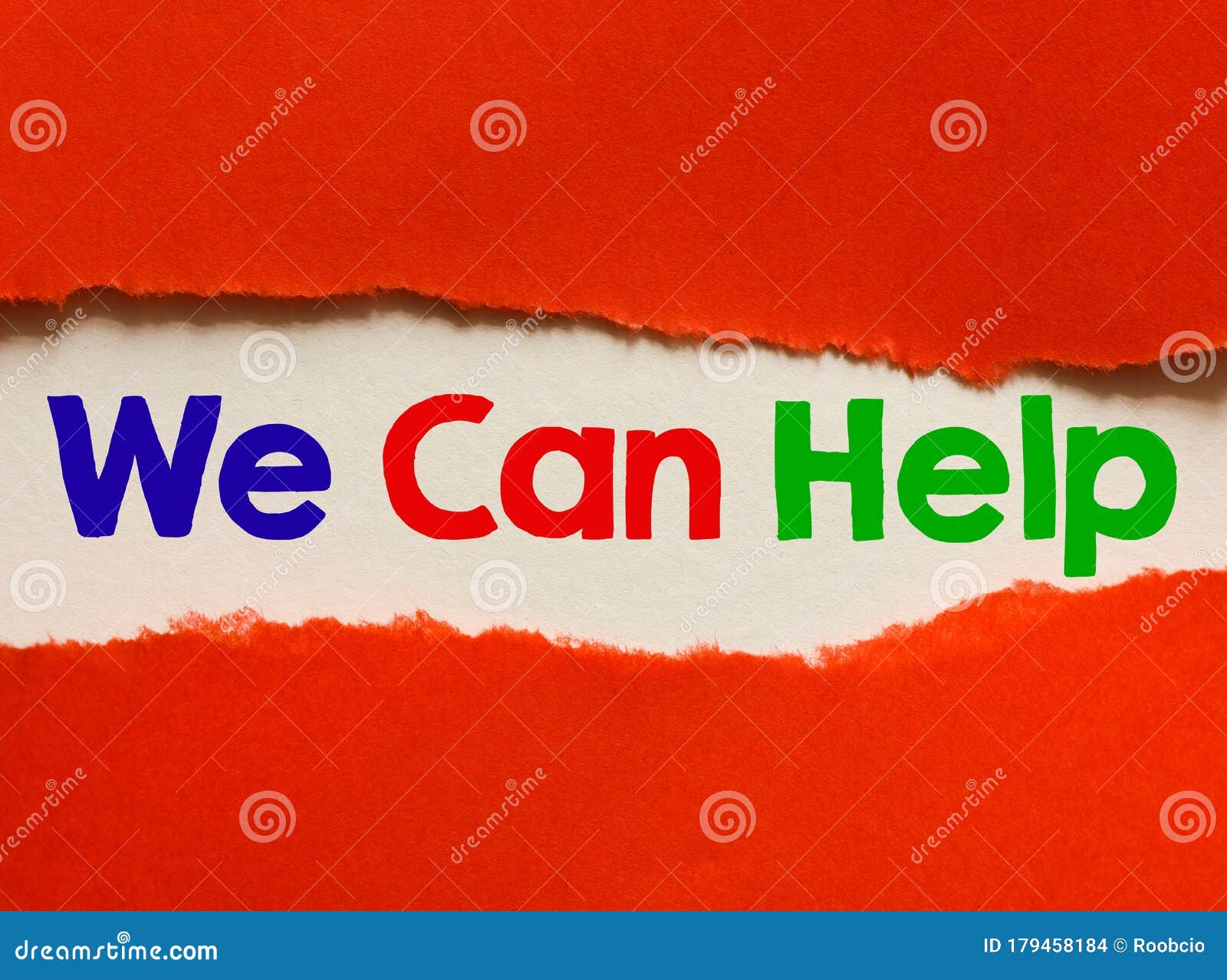 We CAN HELP Words Written on a Piece of Paper Stock Photo - Image of ...