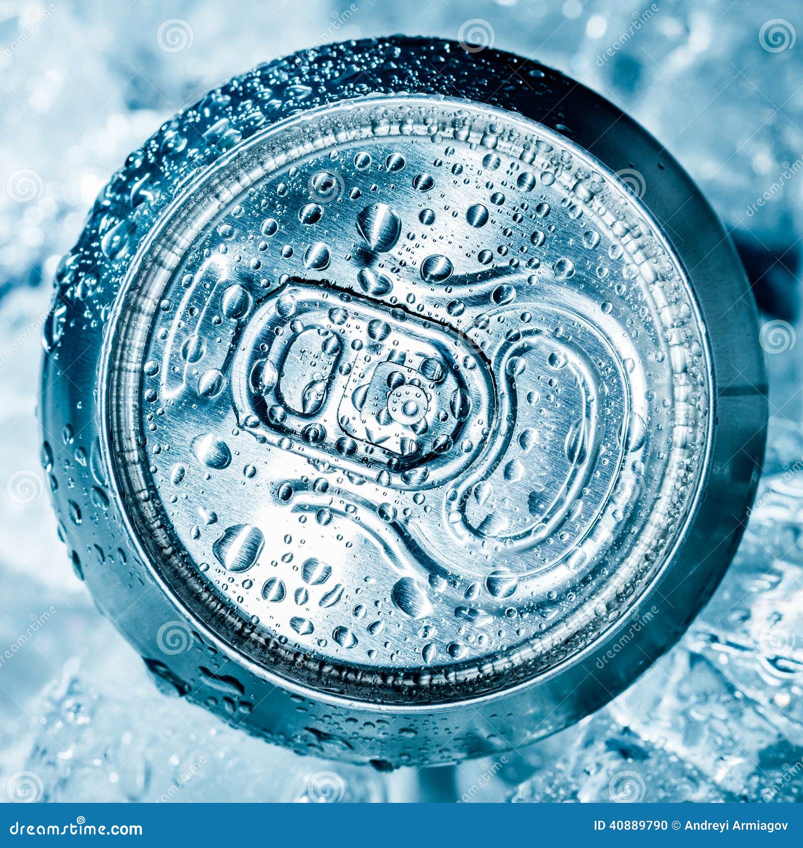 Can on ice stock photo. Image of iced, nutrition, drop - 40889790