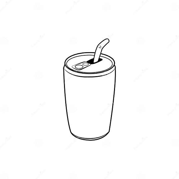 Can icon logo vector stock illustration. Illustration of liquid - 260312525