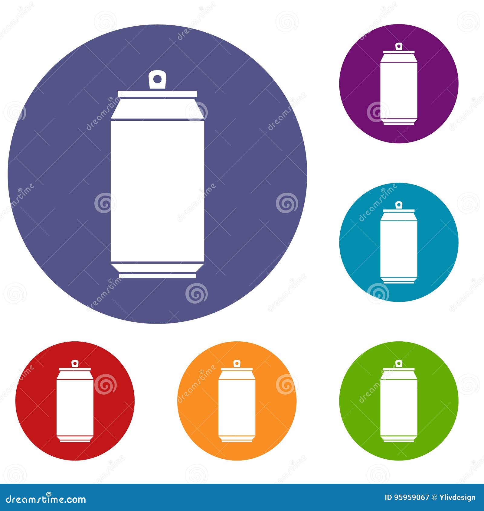 Can icons set stock vector. Illustration of liquid, container - 95959067