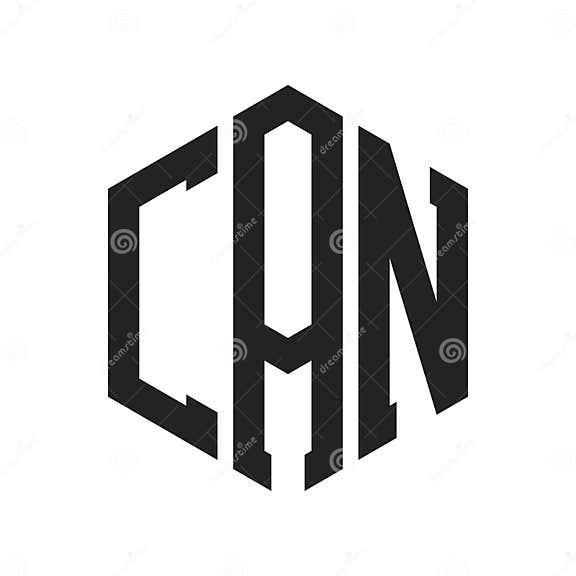 CAN Logo Design. Initial Letter CAN Monogram Logo Using Hexagon Shape ...